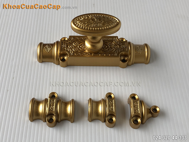 Chốt cremone cửa đi EX02 zi vàng